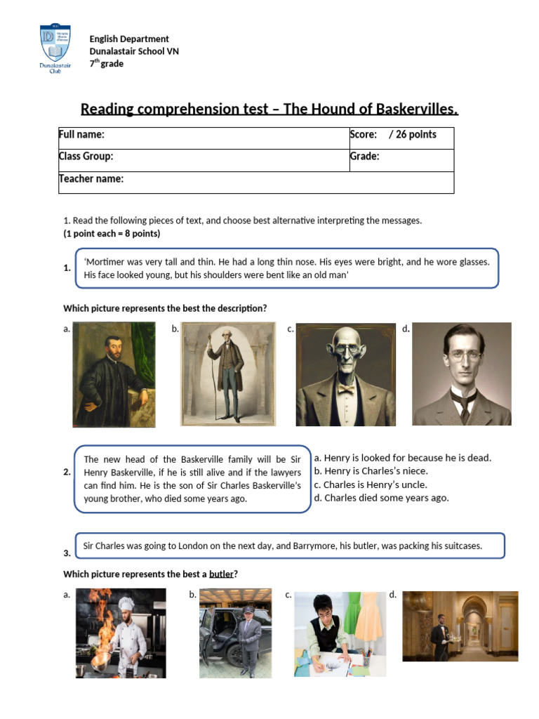 Reading Comprehension Test | PDF