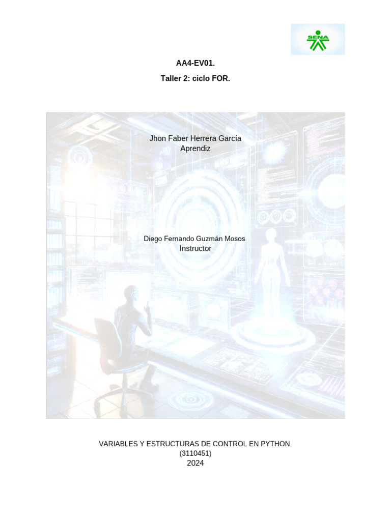 Aa4-Ev01 Taller 2 Ciclo For | PDF