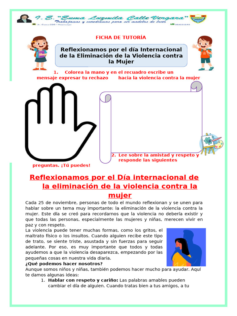 Reflexionamos sobre la violencia de género | PDF