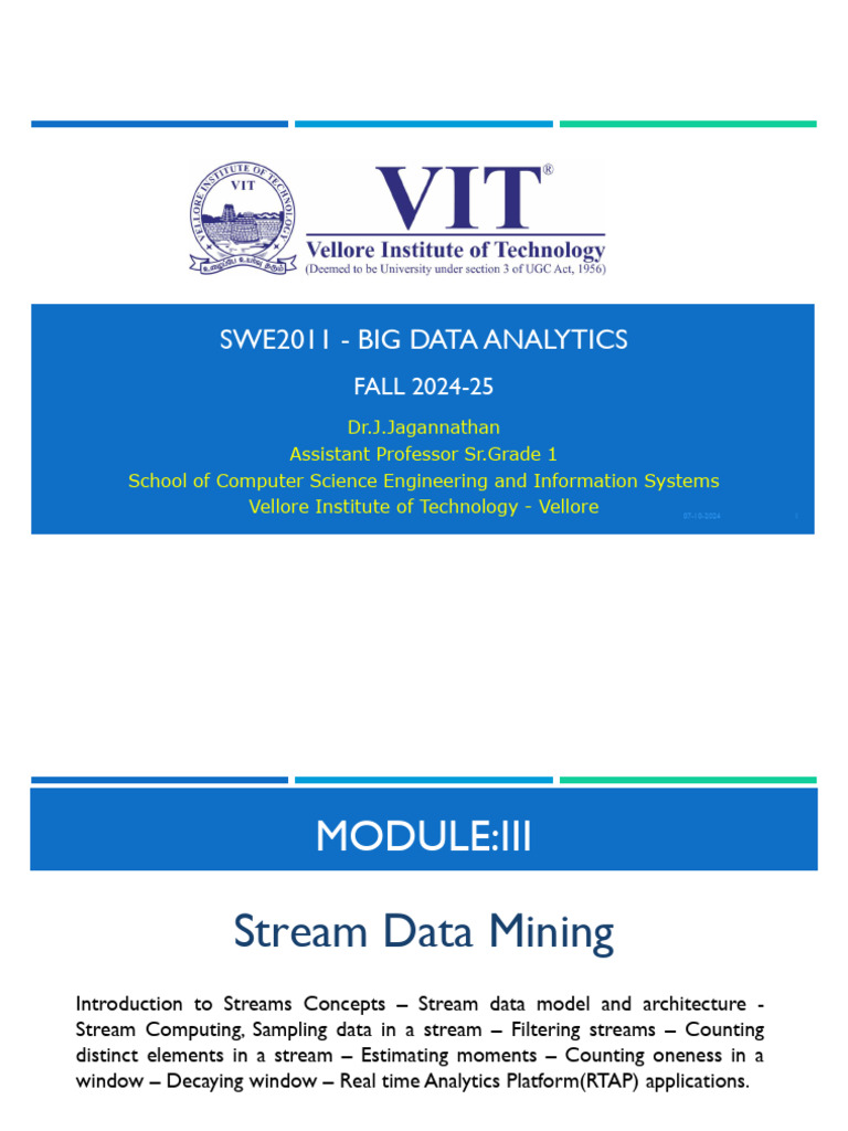 BDA Mod 3 | PDF | Sampling (Statistics) | Data
