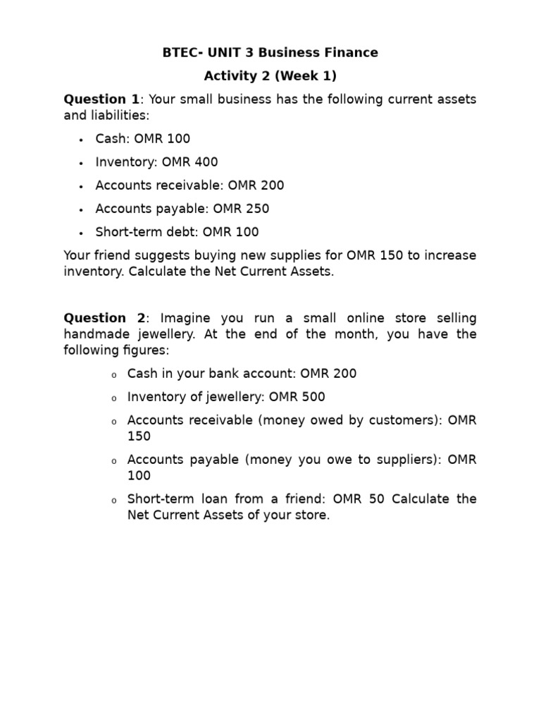 Week 1 Activity 3 | PDF