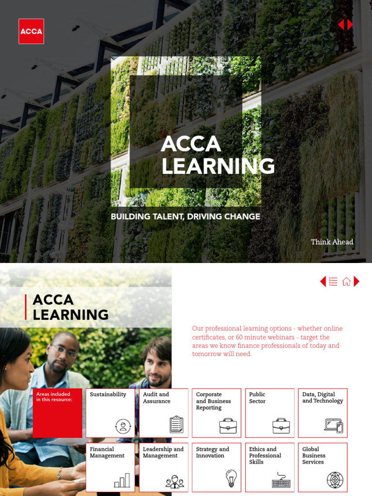 ACCA Professional Learning Programs | PDF | International Financial ...