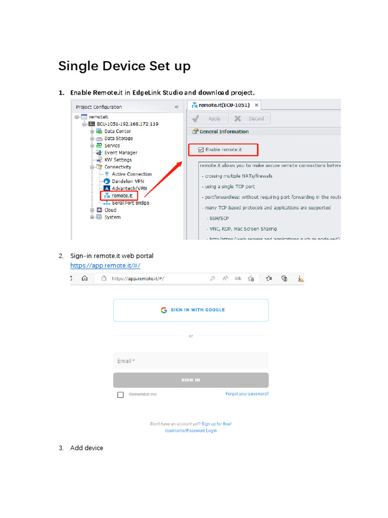 How To Use Remote It in EdgeLink | PDF | Computers