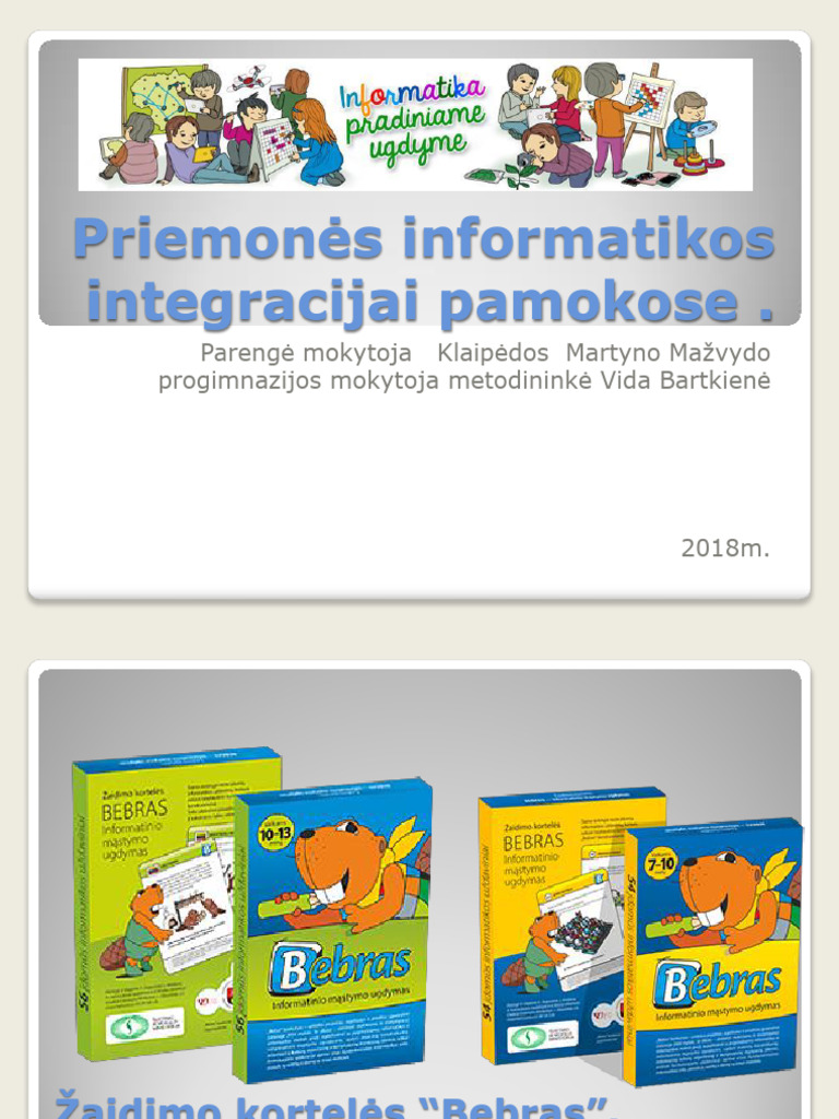 Priemonės Informatikos Integracijai Pamokose | PDF