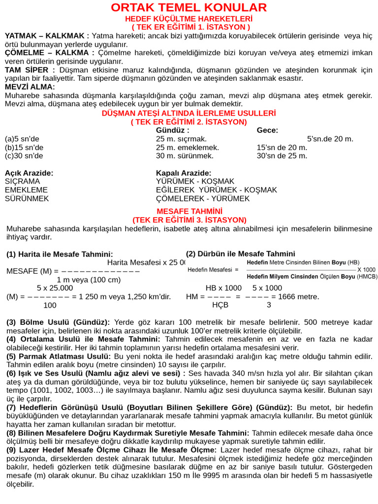 Ortak Temel Konular | PDF