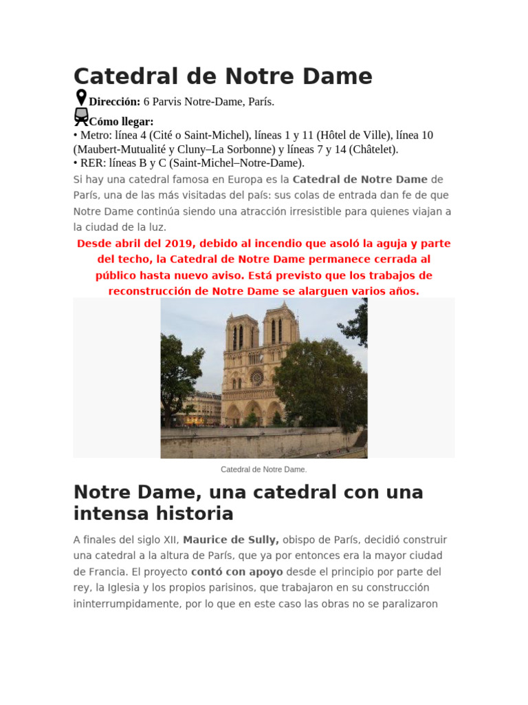 Catedral de Notre Dame | PDF
