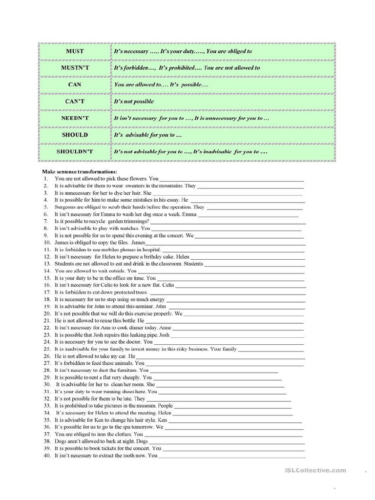 3 - Modal Verbs | PDF