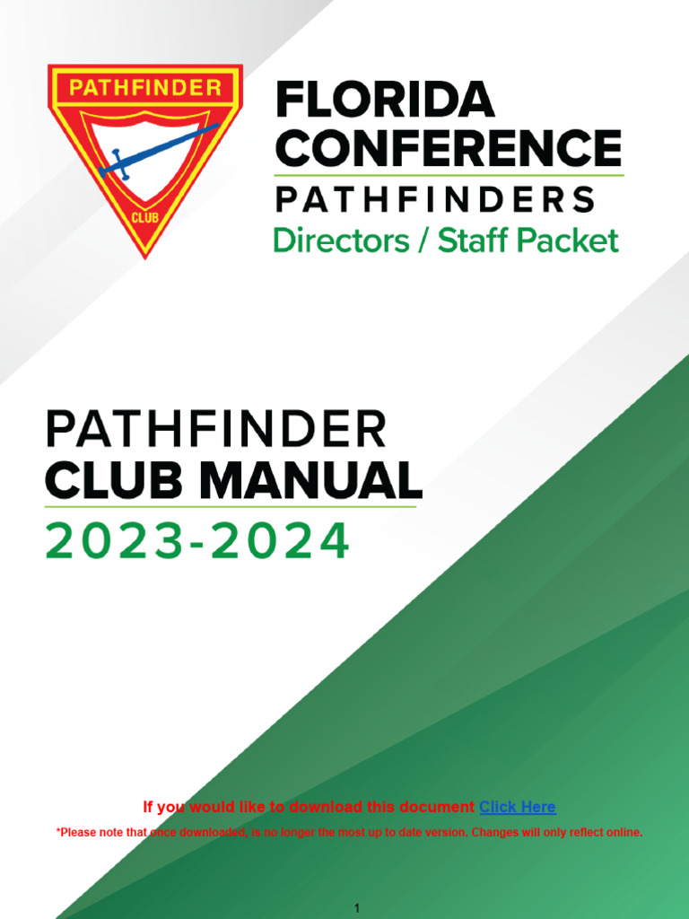 Draft Pathfinder Manual 2023 2024 | PDF | Insurance | Seventh Day ...