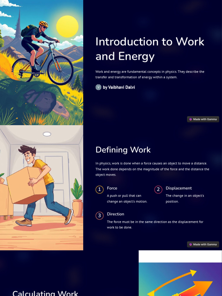Introduction To Work and Energy | PDF | Potential Energy | Force