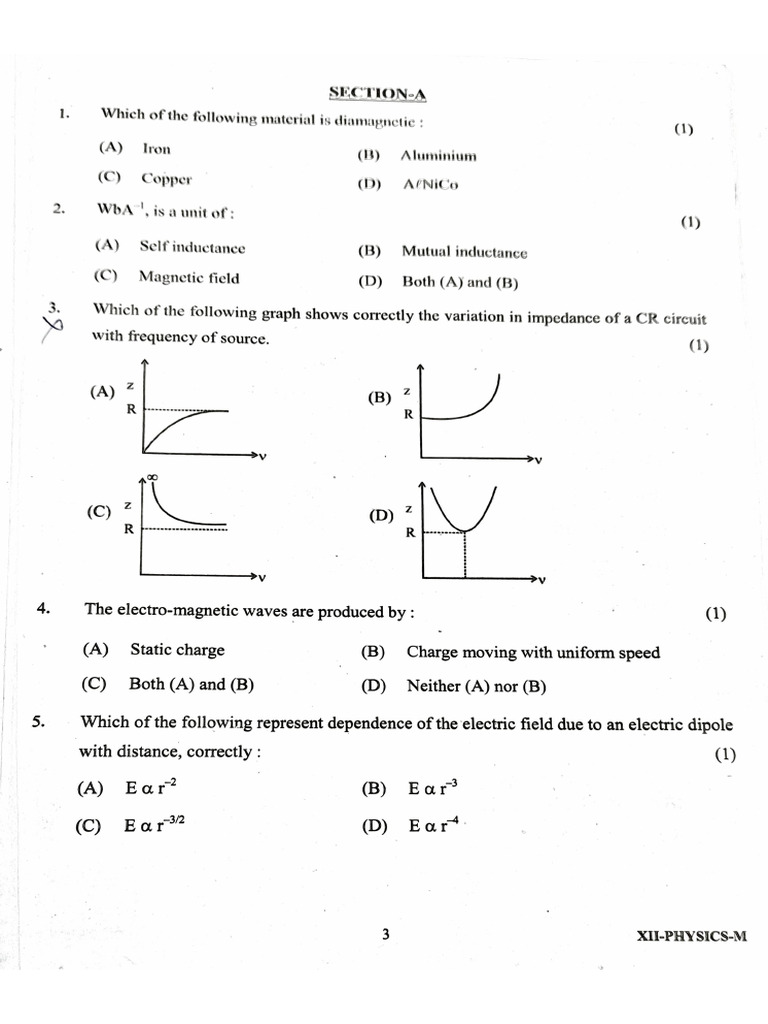 Last Year Physics Mid-Term | PDF