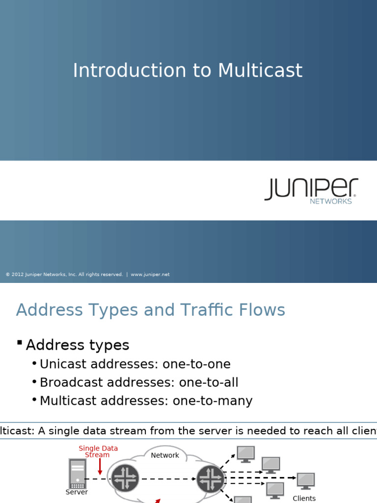 IntroMulticast | PDF | Multicast | Networking Standards