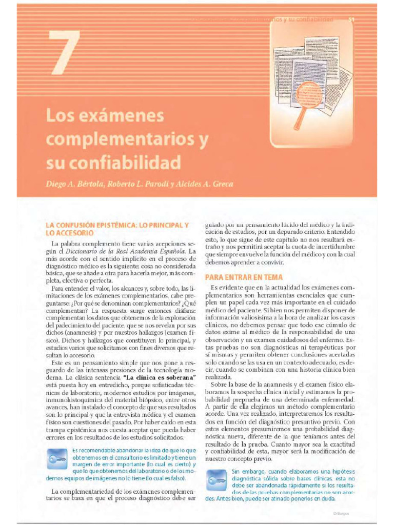 2 Los Examenes Complementarios y Su Confiabilida Argente | PDF