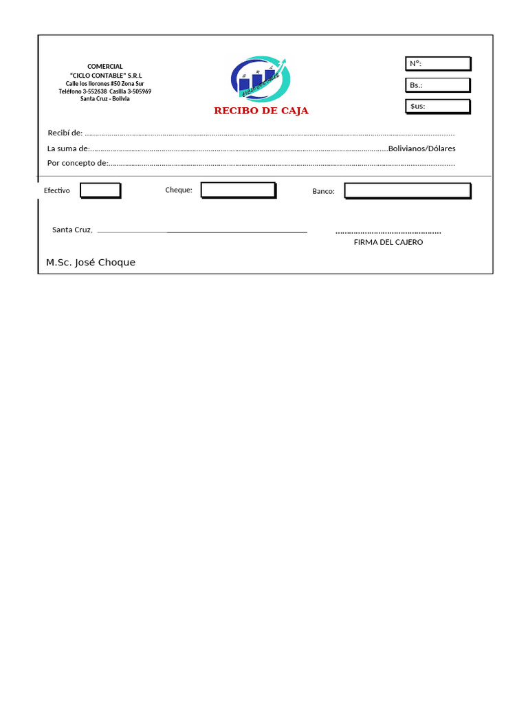 Recibo Caja Ingreso | PDF | Derecho