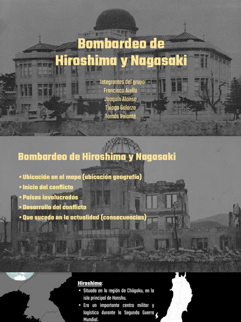Bombardeo de Hiroshima y Nagasaki | PDF | Bombardeos atómicos de ...