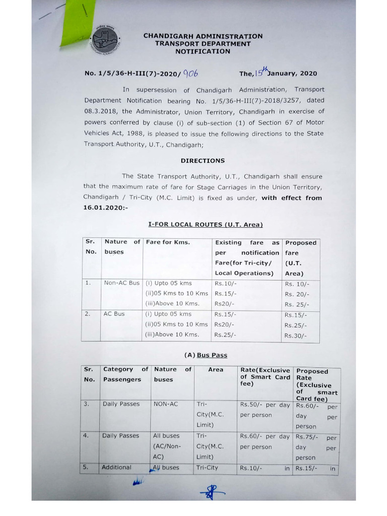 Pass Notification 15012020 | PDF
