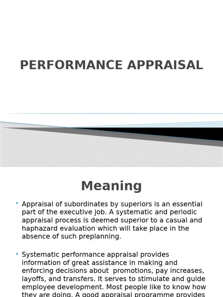 Understanding Performance Appraisal Methods | PDF | Performance Appraisal | Social Psychology