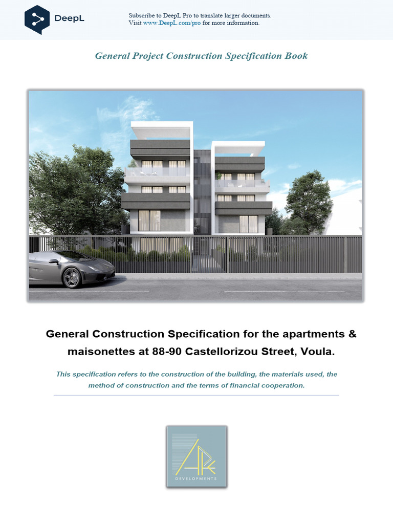 General Specifications Final en-unlocked | PDF | Lime (Material) | Concrete
