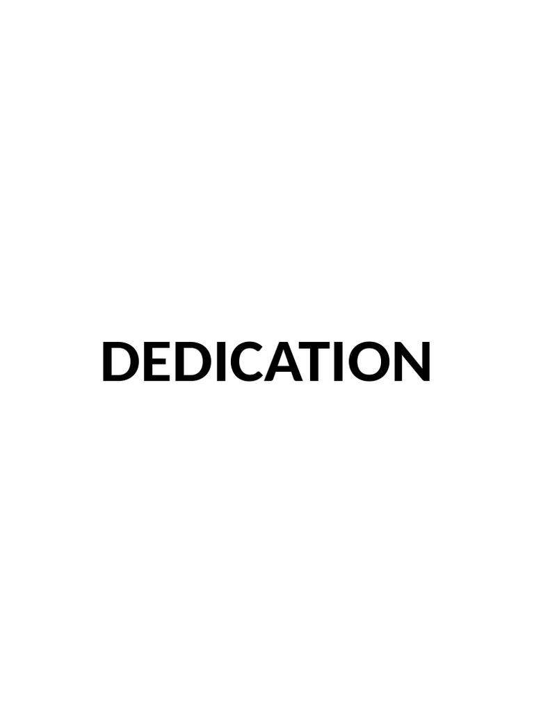 Dedication | PDF