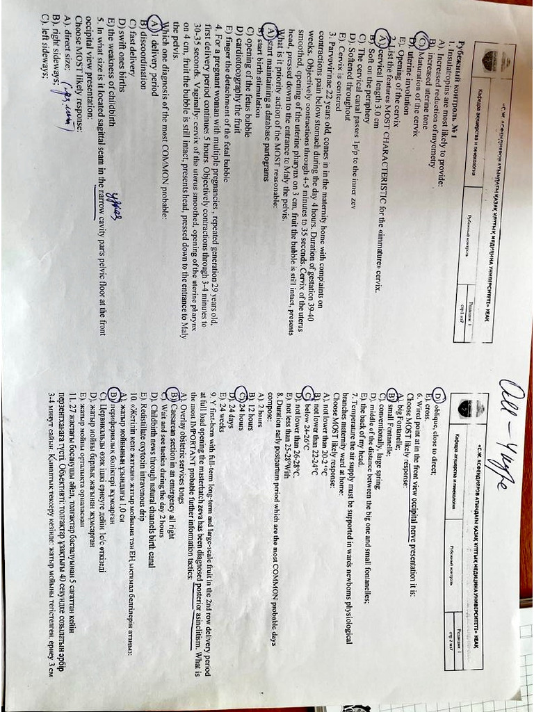 Obstetrics Midterm 1 | PDF