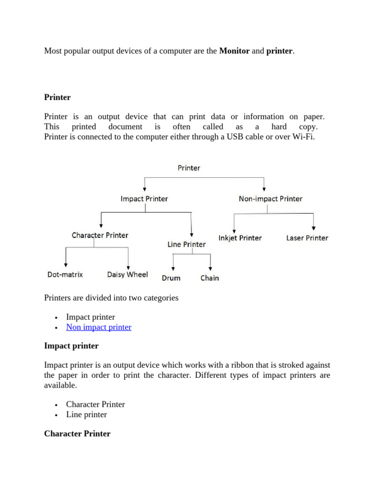 Explanation About Printer | PDF | Printer (Computing) | Office Equipment