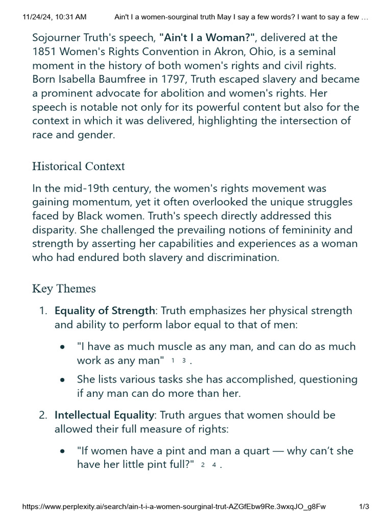 Ain't I a women | PDF | Justice | Crime & Violence