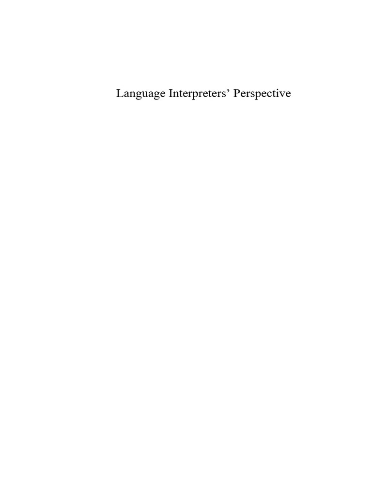 Healthcare Interpreting From A New Zealand Sign Language Interpreters ...