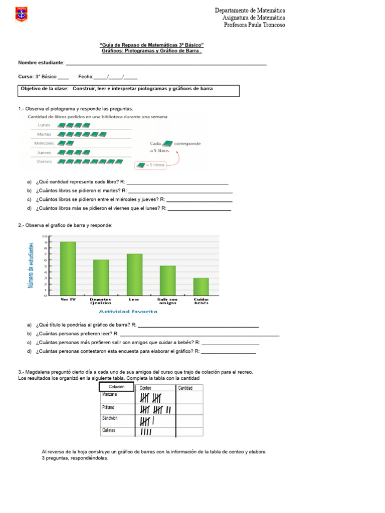 Guia de Repaso de Gráficos | PDF
