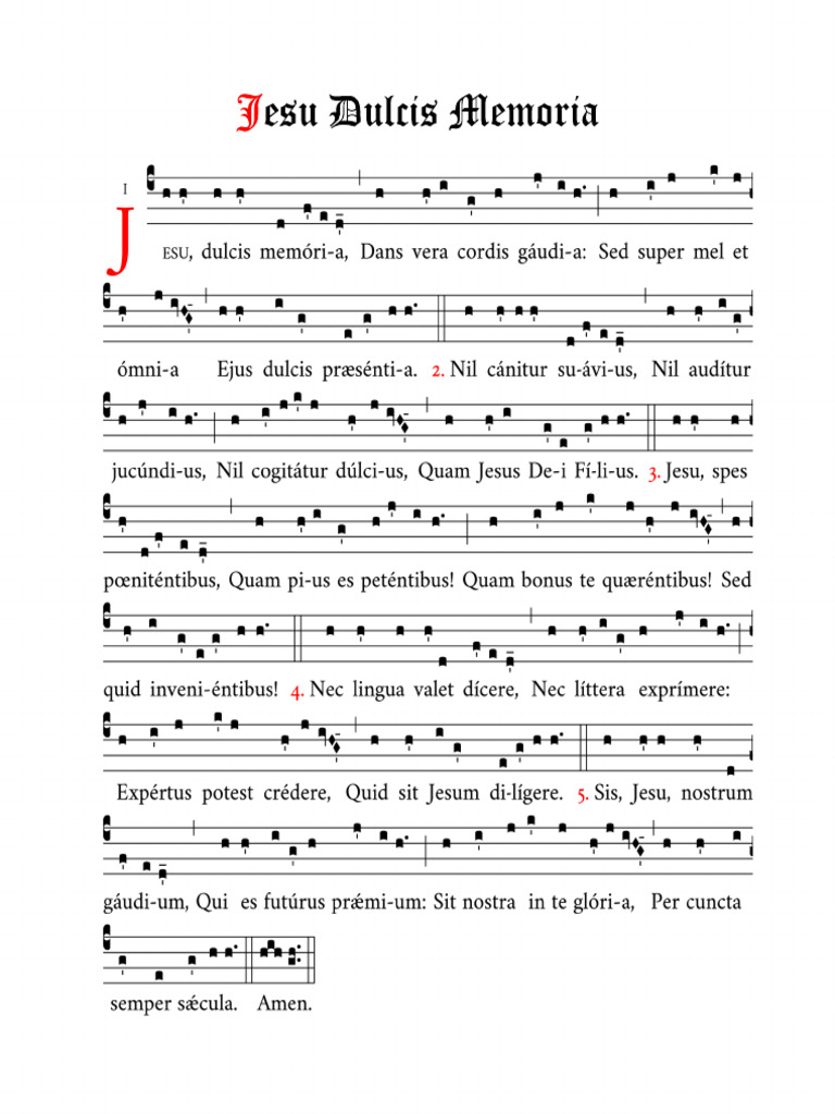 Jesu Dulcis Memoria Web | PDF