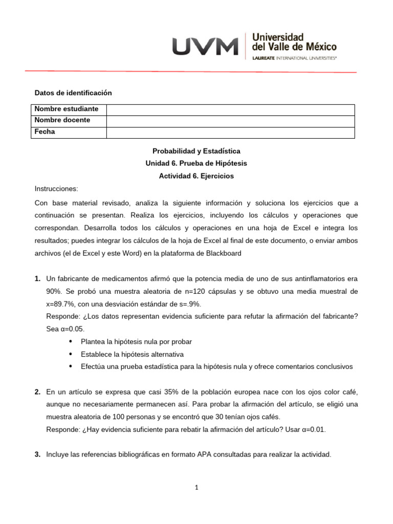 U6 - Act - 6 (Nueva) 1 | PDF | Métodos y materiales de enseñanza | Salud y bienestar