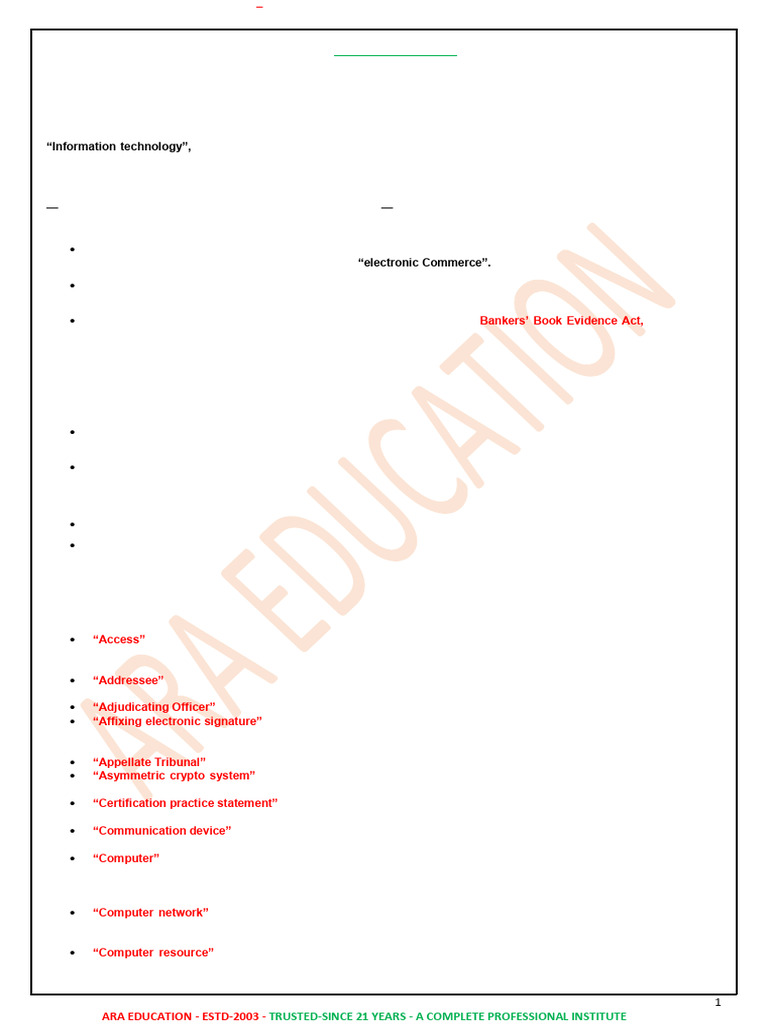 JIGL-15-Chapter-IT Act 2000 | PDF | Public Key Cryptography | Information Technology