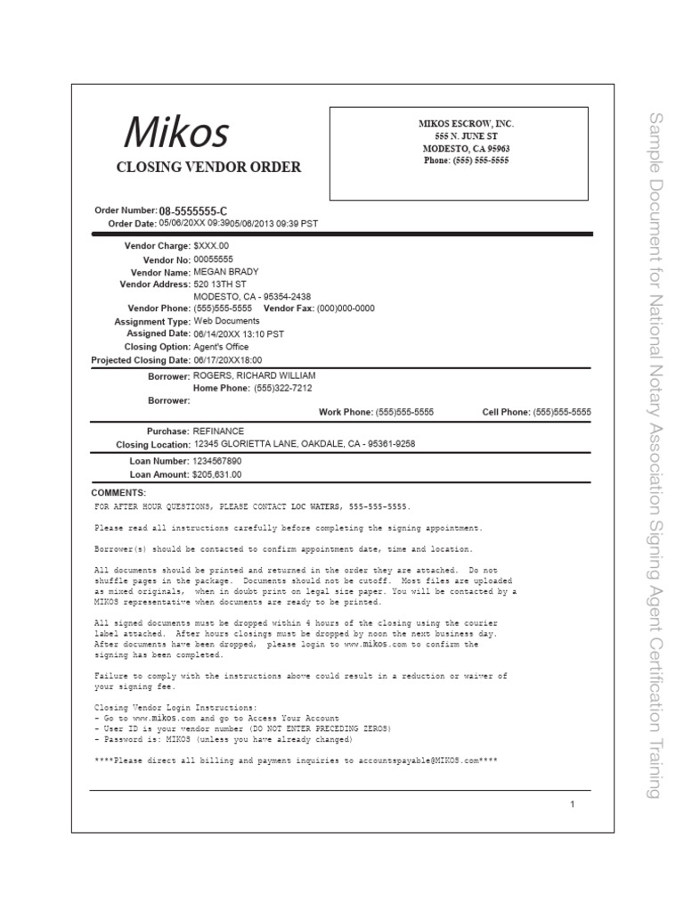 SAMPLE Loan Package | PDF | Loans | Interest