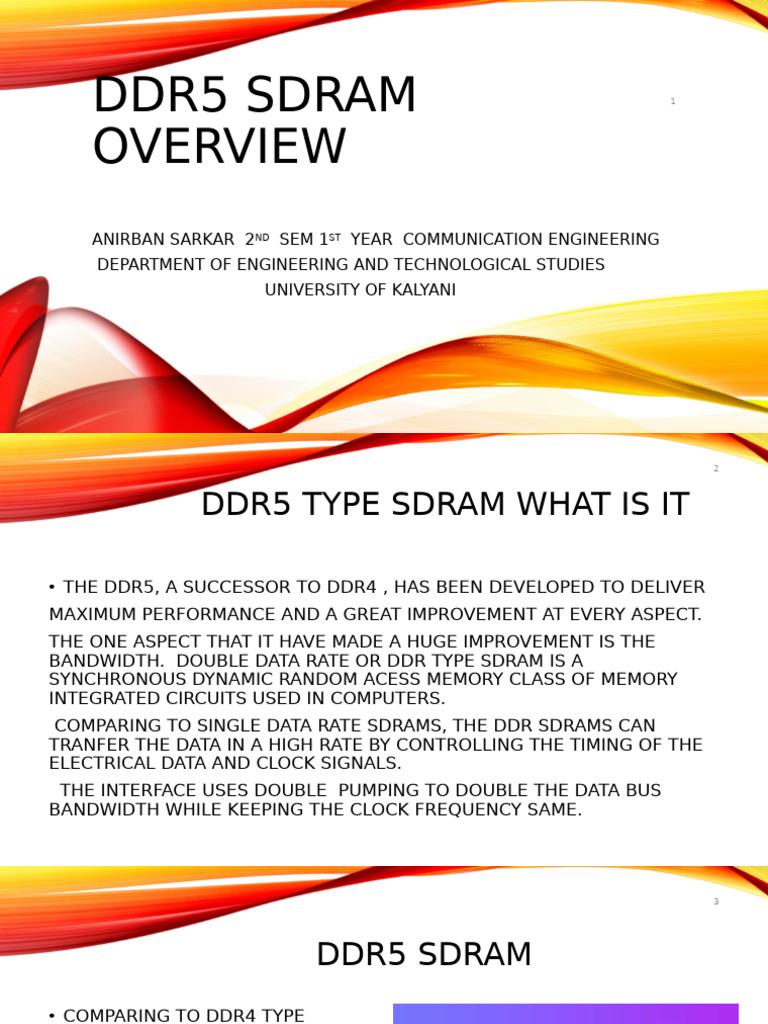 DDR5 Sdram Overview | PDF | Computer Science | Computer Engineering