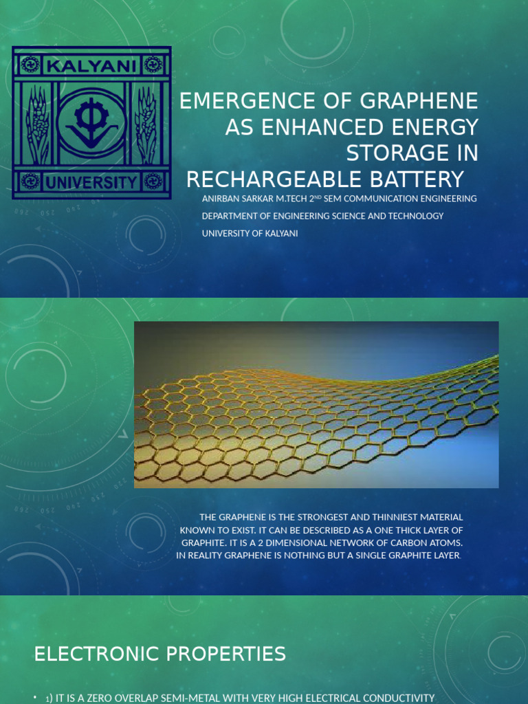 Graphene's Role in Advanced Battery Tech | PDF | Graphene | Lithium Ion ...