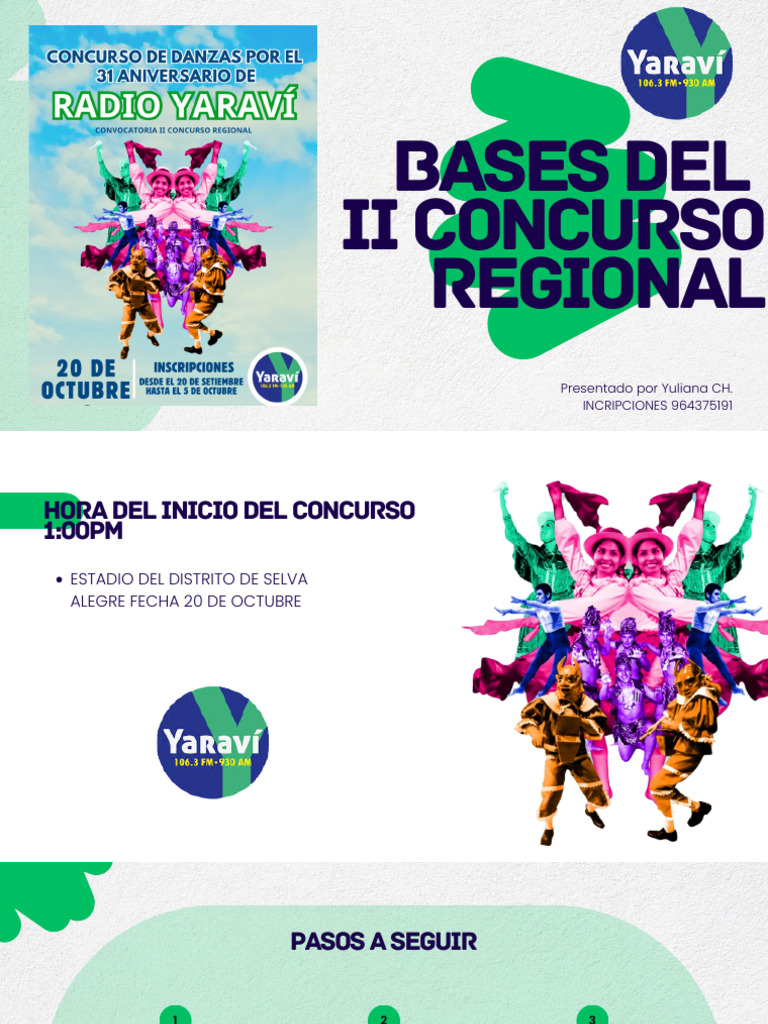 Bases Del Concurso de Baile 2024 Radio Yaravi | PDF | Bailes ...