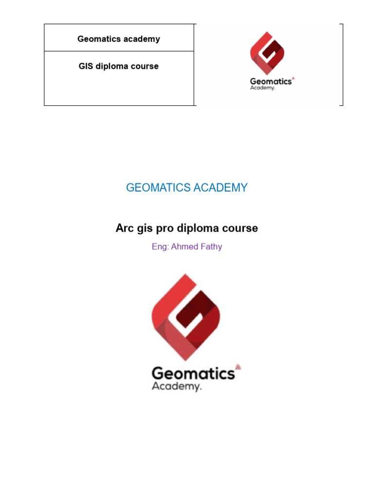 Geomatics academy | PDF | Arc Gis | Geographic Information System Geomatics academy | PDF | Arc Gis | Geographic Information System