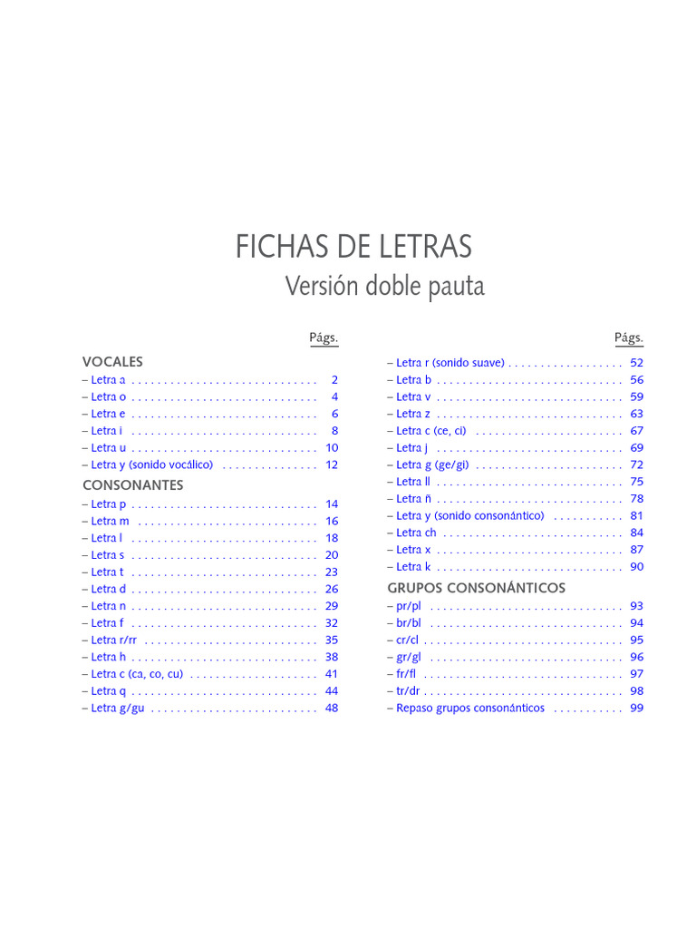 Fichas de Escritura-1-10 | PDF | Ortografía | Lectura (proceso)