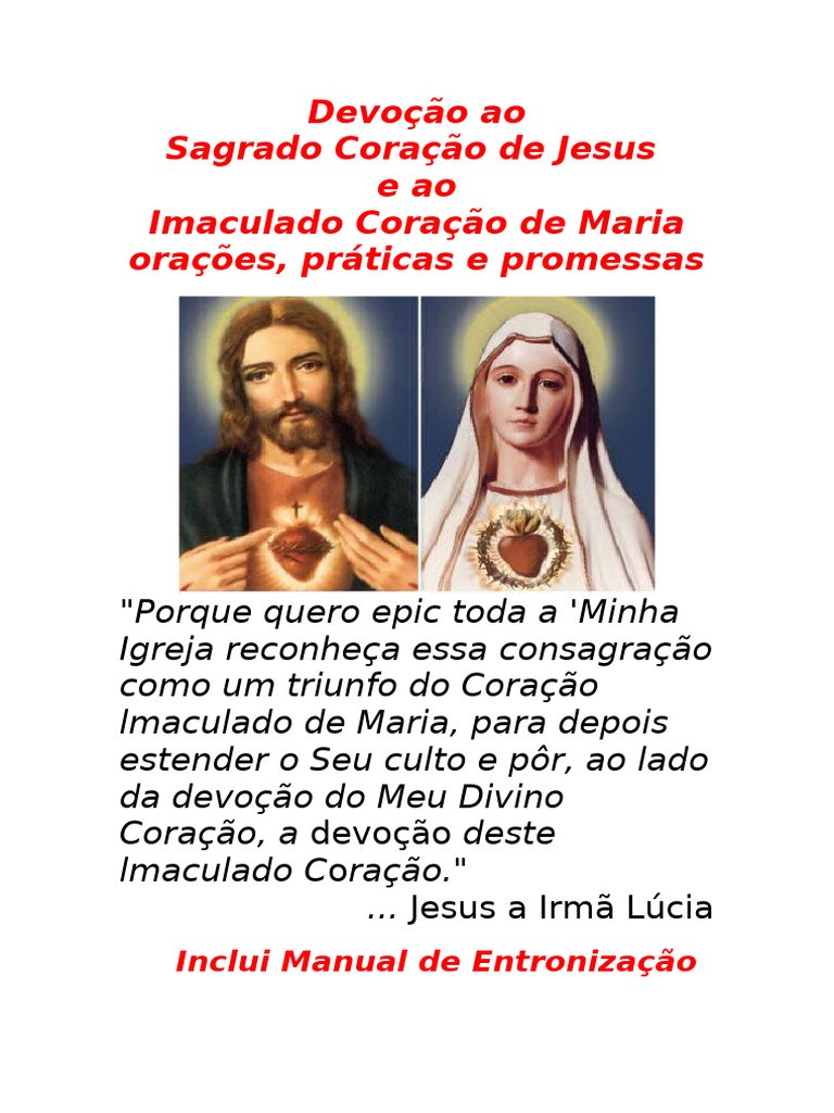 Devoçao de Jesus e de Maria | PDF | Maria, mãe de Jesus | Oração