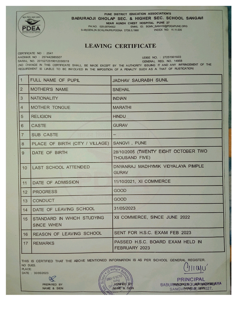 Leaving Certificate | PDF