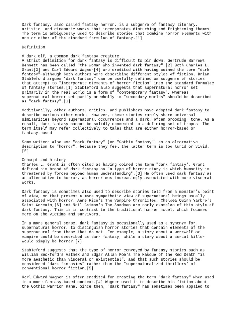 dark fantasy | PDF | Speculative Fiction | Fantasy