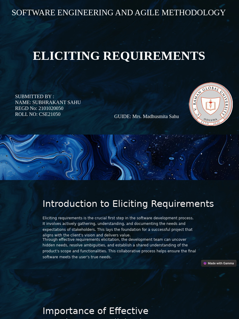 Eliciting-Requirements SEAM CASE STUDY | PDF | Agile Software ...