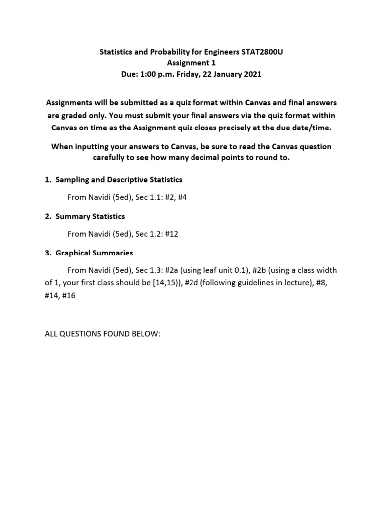 Assignment 1 1 | PDF