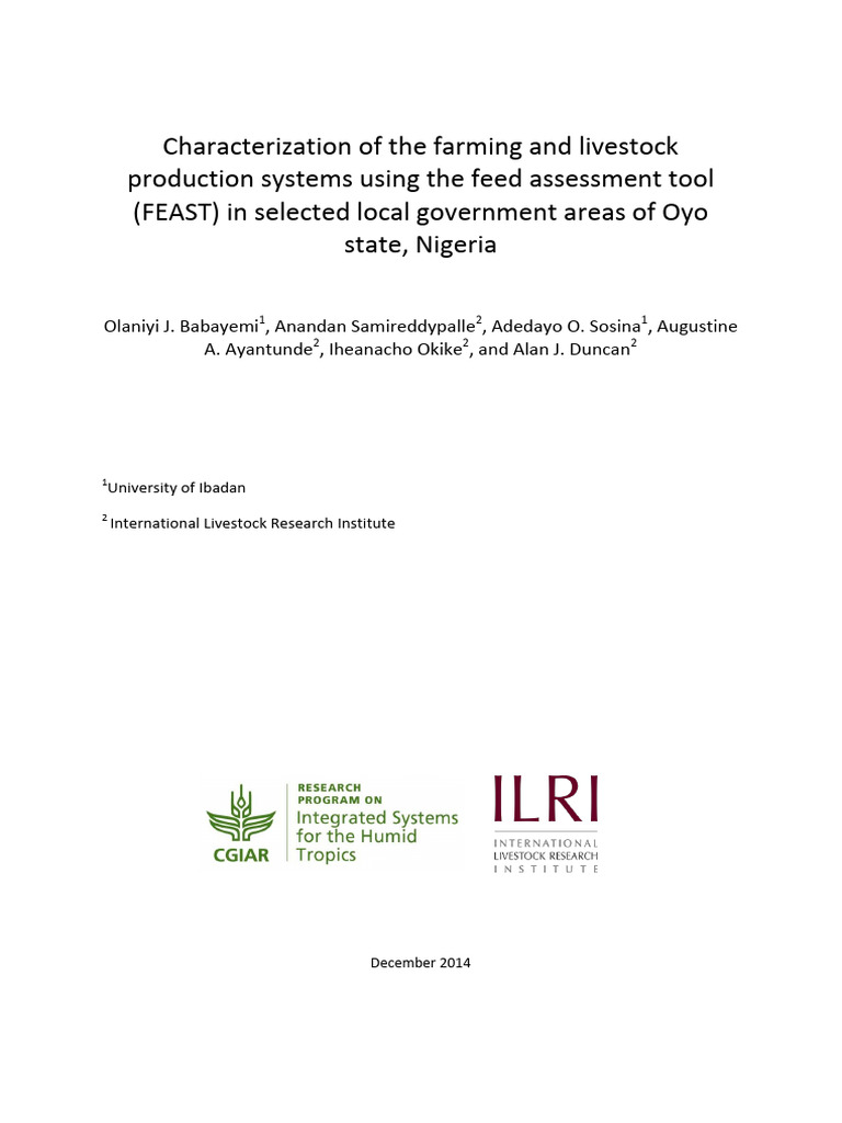 Characterizing Feed Availability | PDF | Agriculture | Livestock