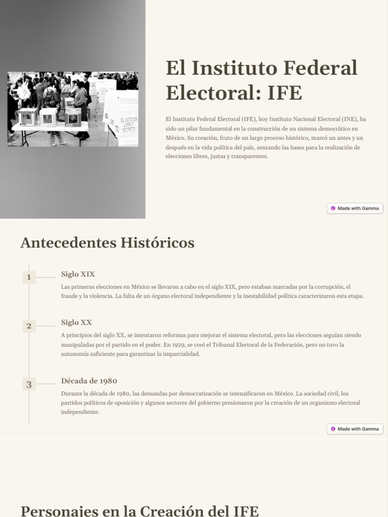 Qué es el Instituto Federal Electoral | PDF | México | Participación ...