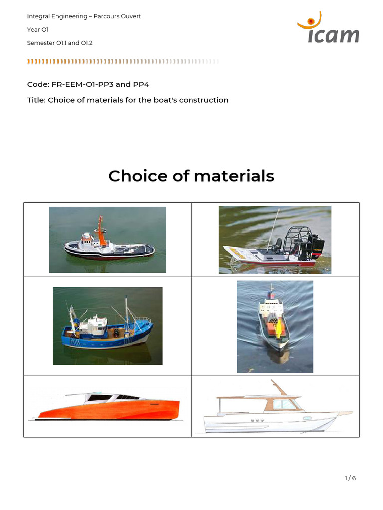 EN - EEM-O1-PP - Boat Project Materials Guidelines - AA | PDF ...