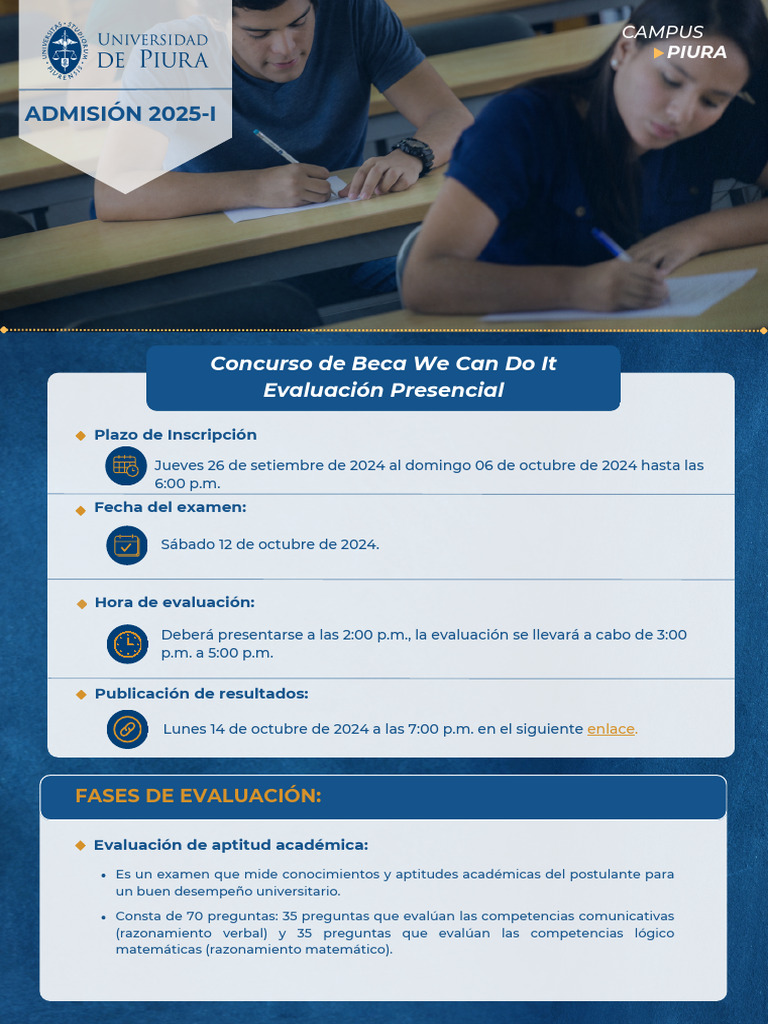 Beca We Can Do It: Inscripción y Evaluación | PDF