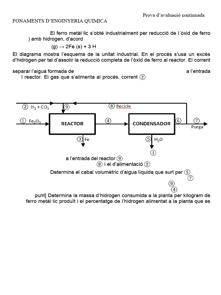 Problema 2: Master en Enginyeria Industrial Prova D'avaluació Continuada Fonaments D'Enginyeria ...