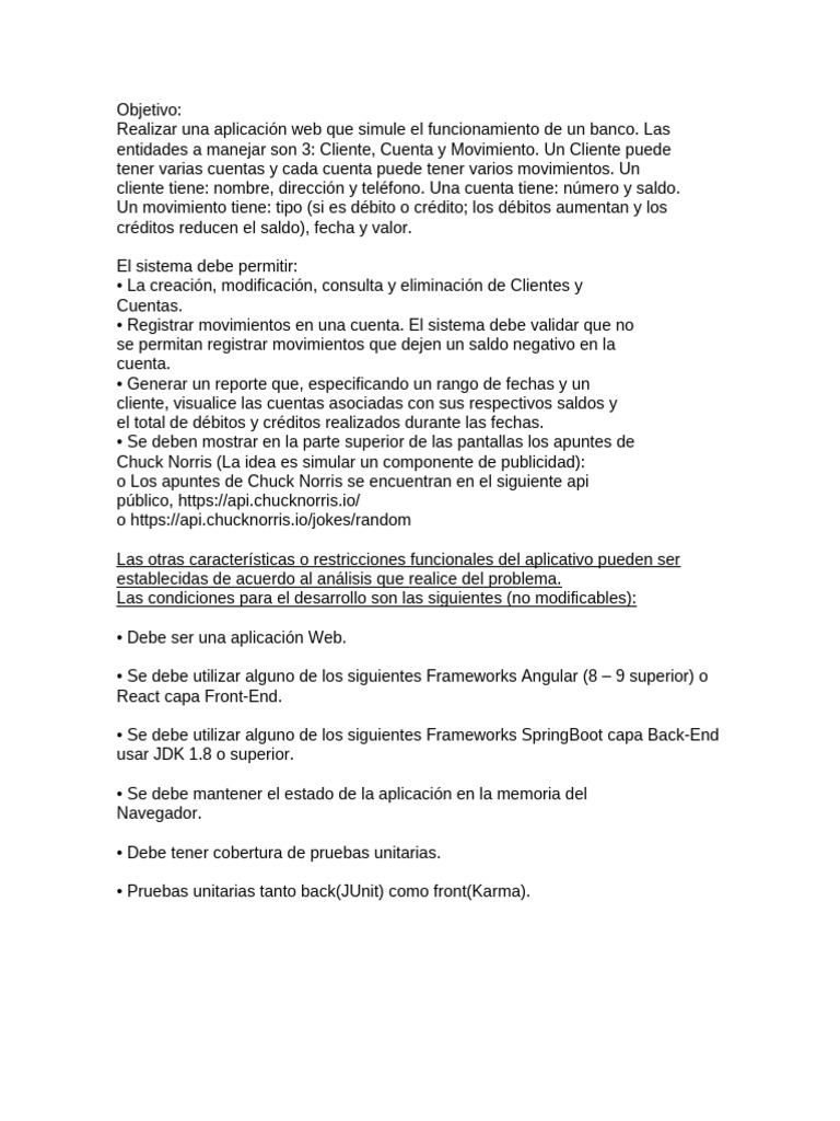 Prueba Fullstack | PDF | Informática | Ingeniería de software