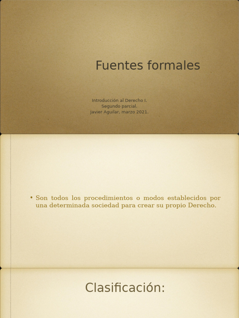 Fuentes Formales del Derecho | PDF