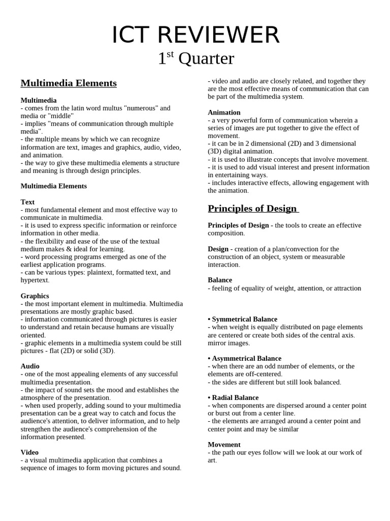 Ict Reviewer | PDF | Adobe Photoshop | Image Editing