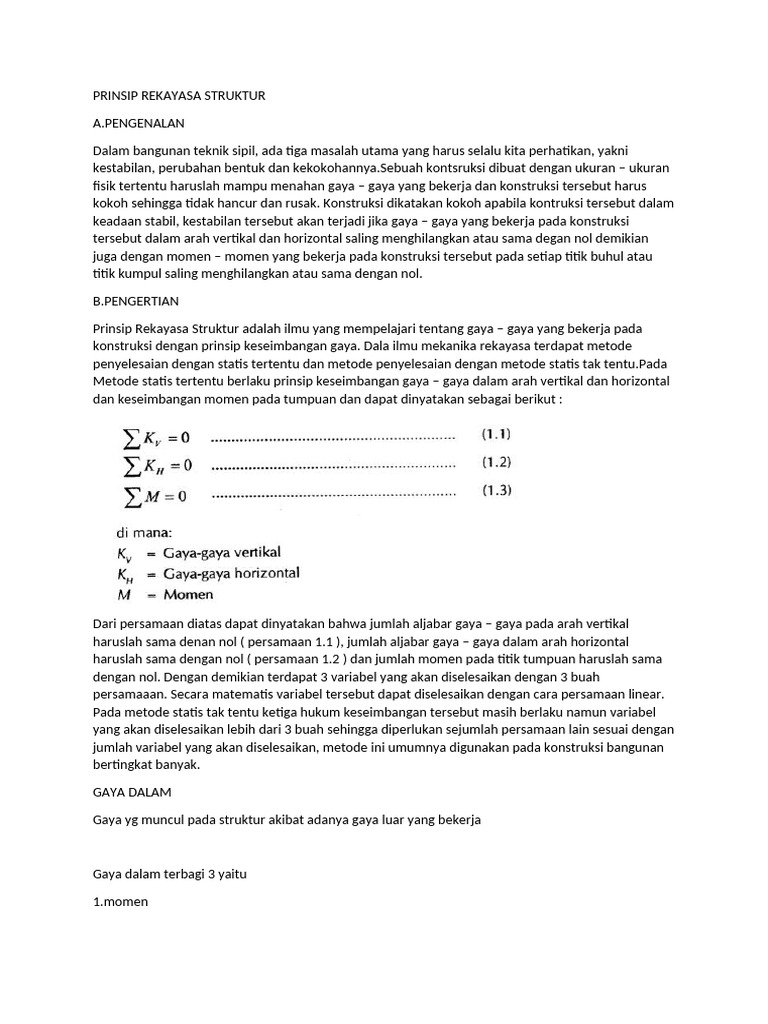 Prinsip Rekayasa Struktur | PDF | Metode & Bahan Ajar